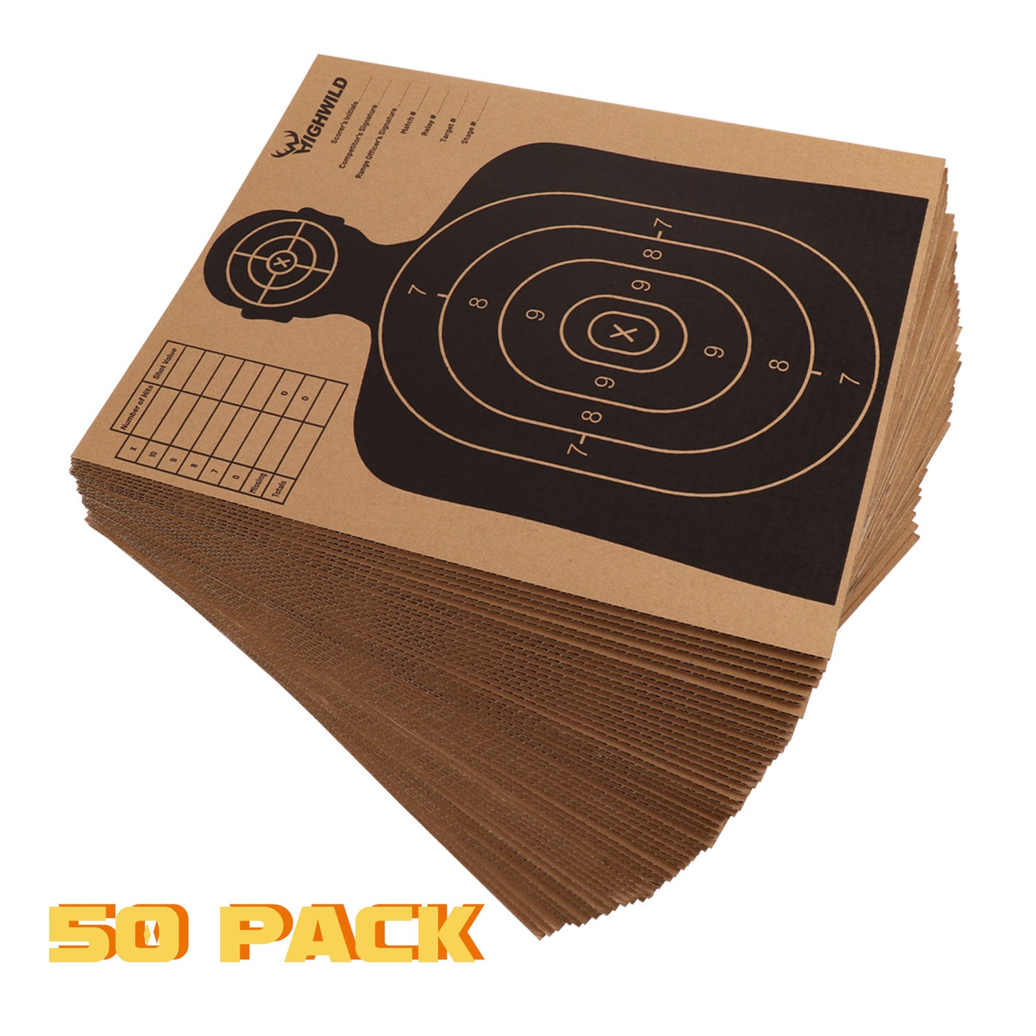 13" X 16" Cardboard Targets - Pack of 50 – Highwild