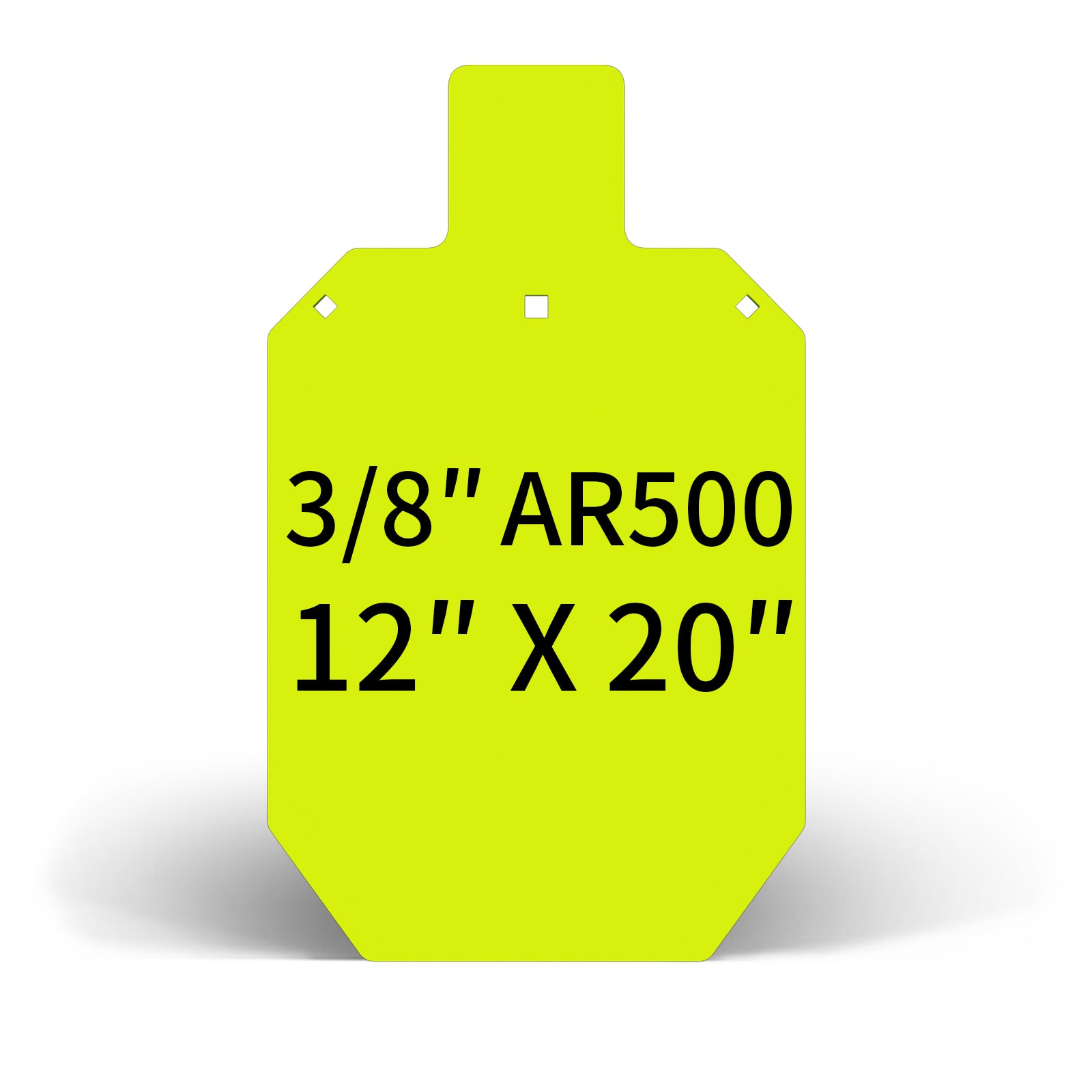 12" X 20" X 3/8" AR500 Steel Torso Silhouette Shooting Target – Highwild