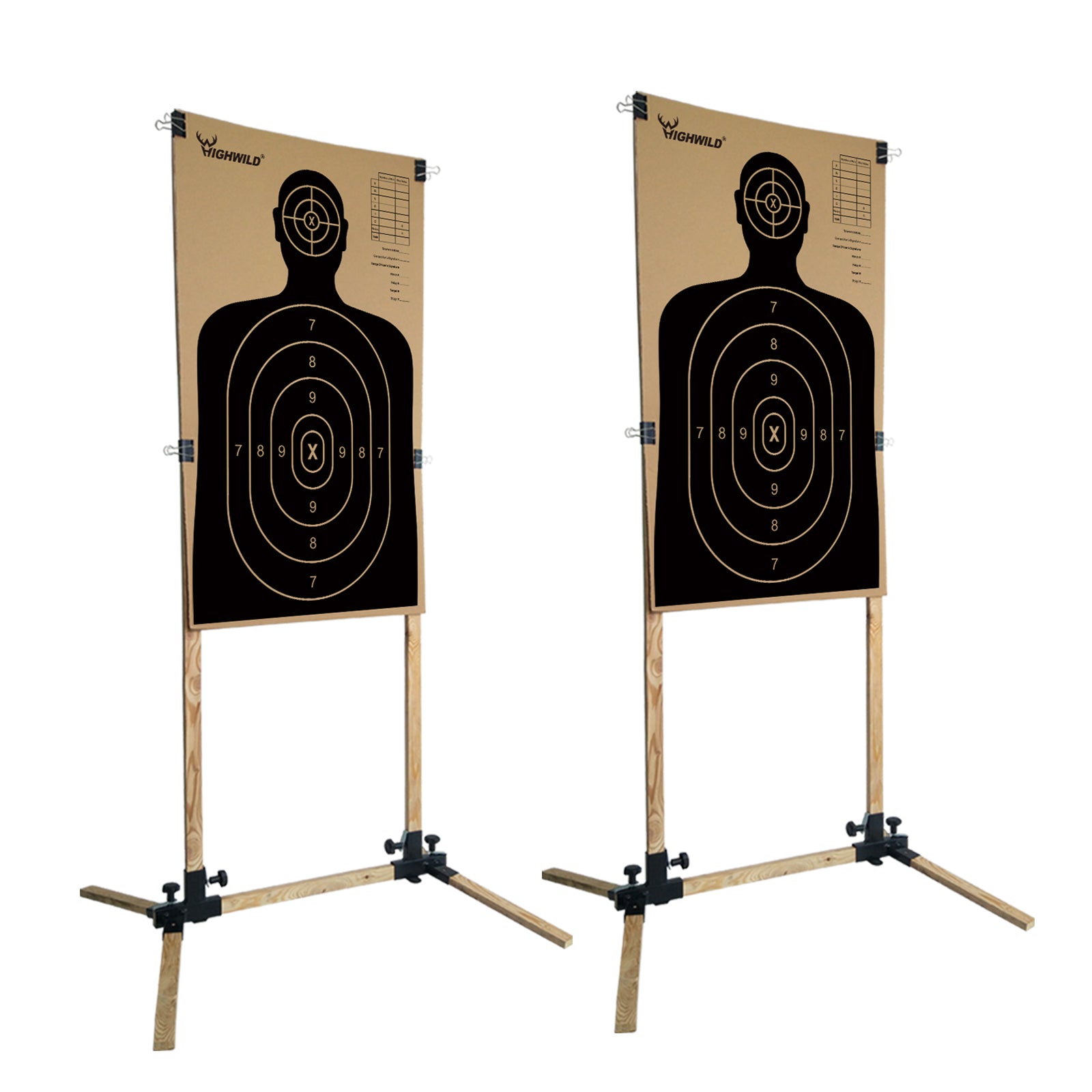 Adjustable Paper Target Stand Base - 2 PACK – Highwild