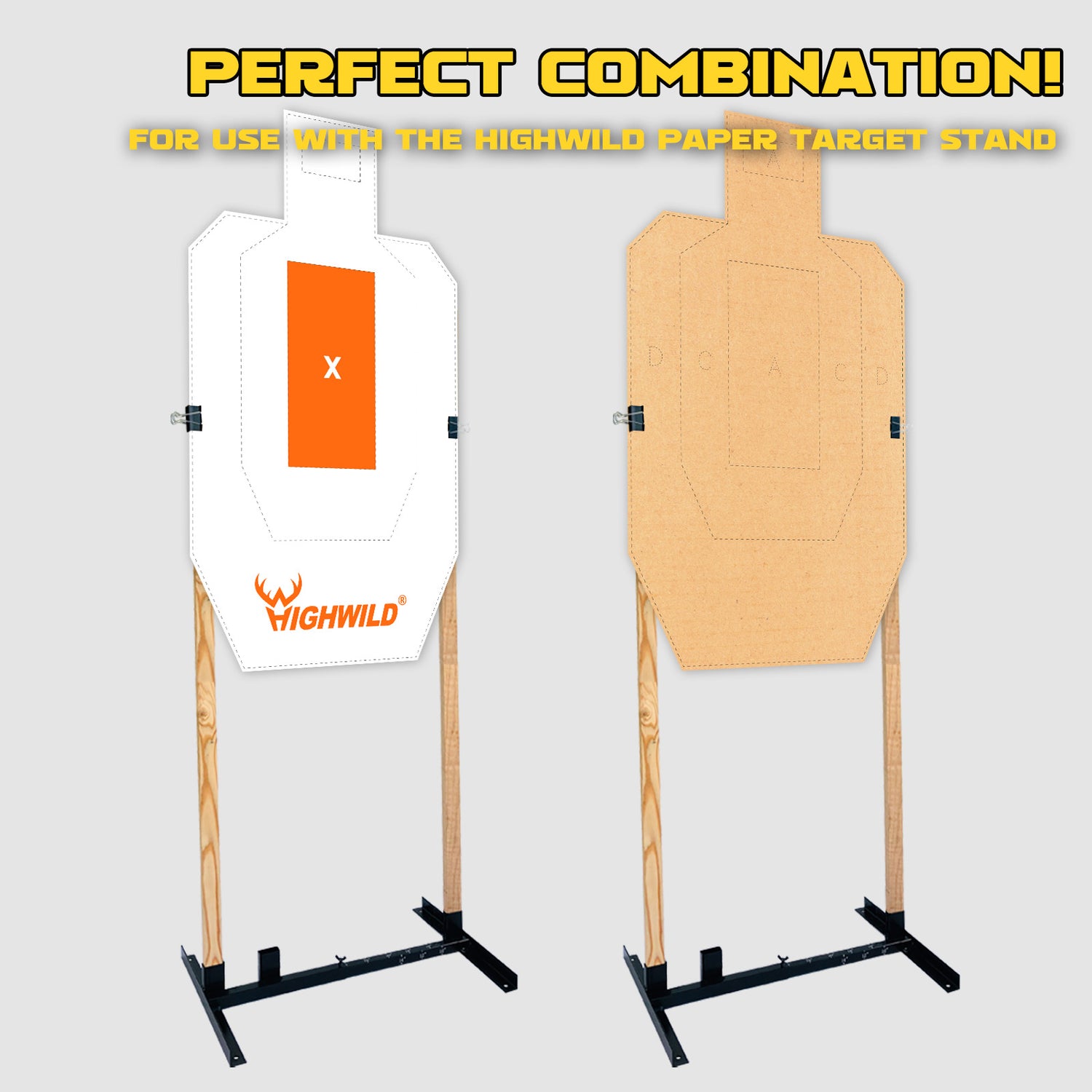 18" X 30" Cardboard Targets for Shooting, Silhouette Paper Targets (US ...