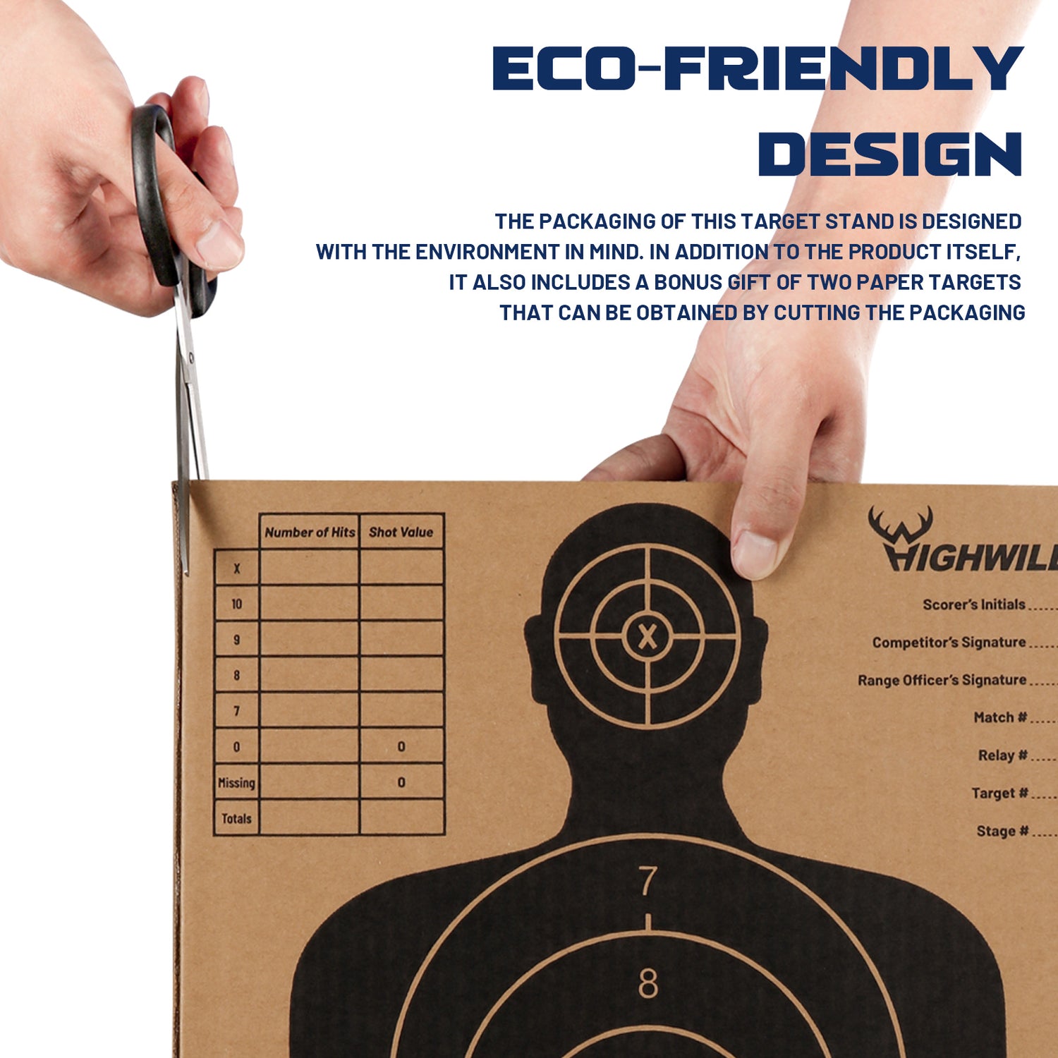 H Shape Adjustable Paper Target Stand Base - 1 PACK – Highwild