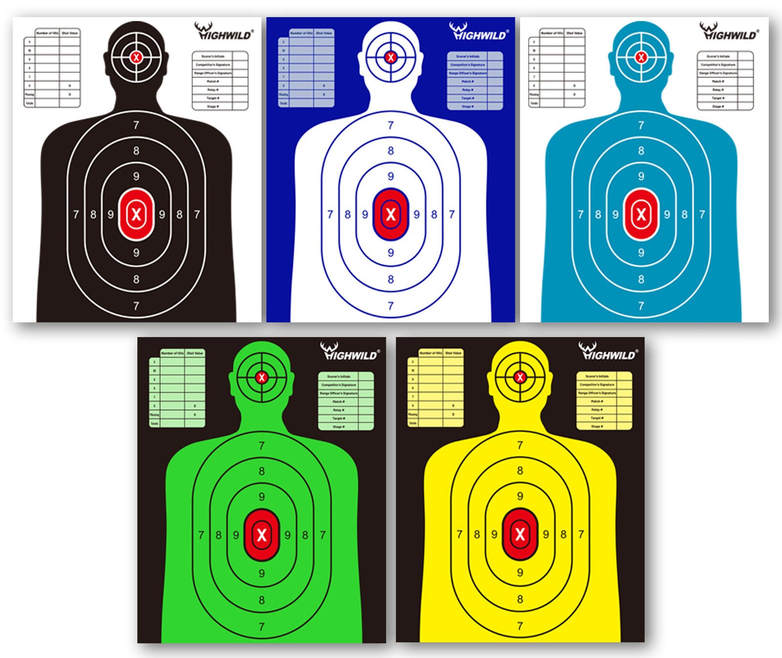 13" X 16" Multicolor Cardboard Targets – Highwild