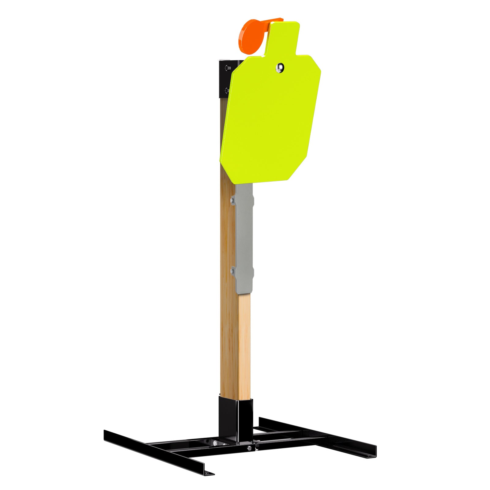 Double T-Shaped Base Stand + 2X4 Target Hanger + 3/8" Thick 10" X 16 ...