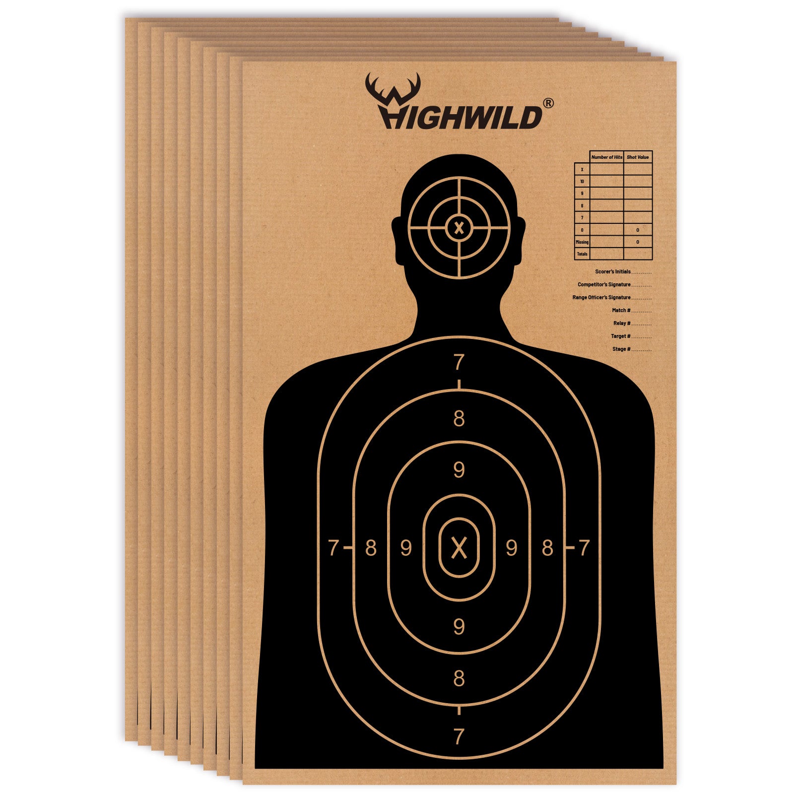 18" X 30" Cardboard Targets - Pack of 25 – Highwild
