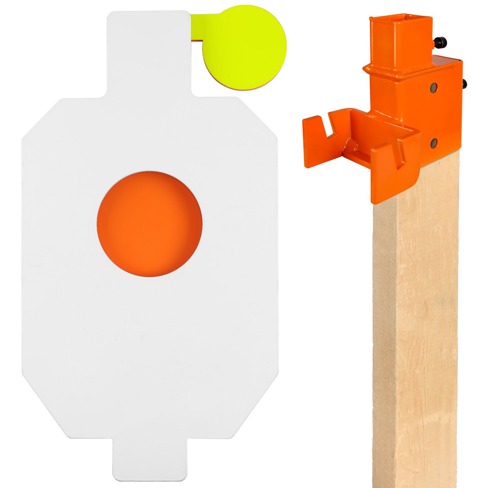 2x4 & T-Post Target Hanger, Target Mount Bracket - For 12" X 20" AR500 ...