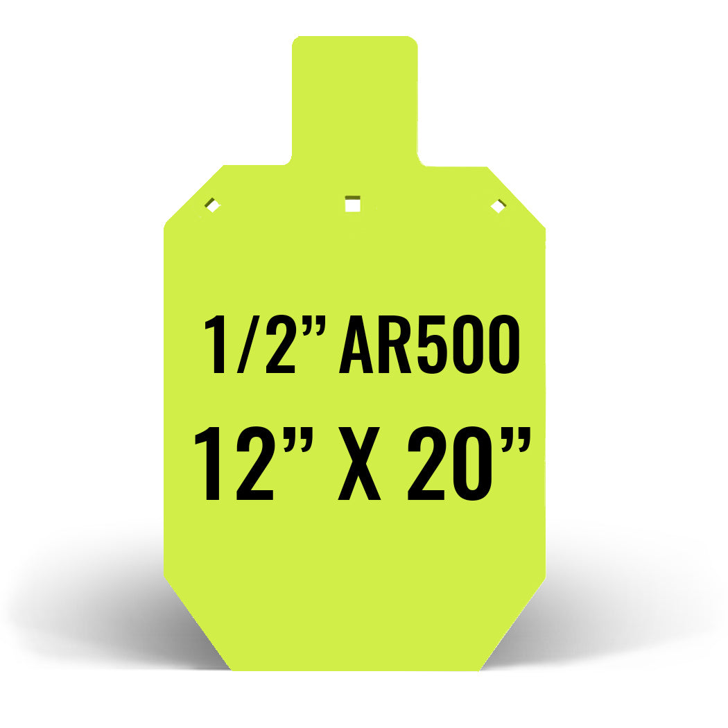 12" X 20" X 1/2" AR500 Steel Torso Shooting Target – Highwild