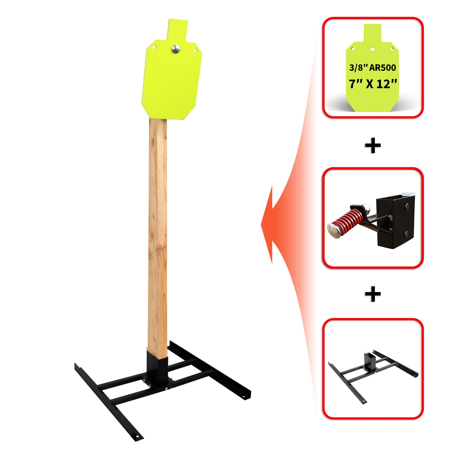 Double T-Shaped Base Stand + Mounting Kit + 1/2" X 7" X 12" Torso ...