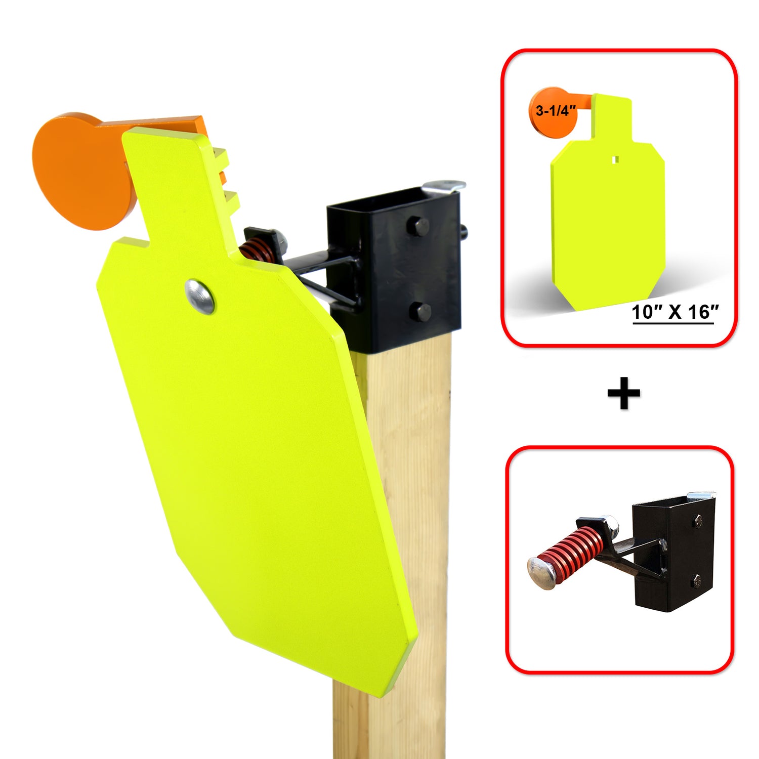 3/8" X 10" X 16" Hostage Target + 2X4 Target Mount Kit – Highwild
